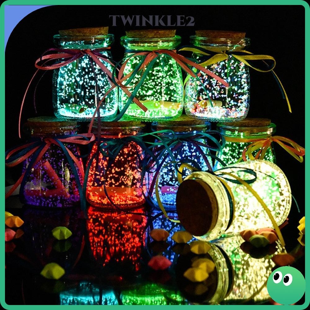 ขวดแก้วเรืองแสง TWINKLE, Night Glow Glow Glow Glowing in the Dark Wish ...