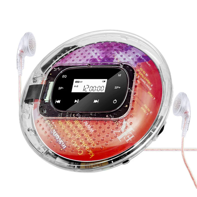 Portable Music Player Rechargeable Digital Display CD Music Player ...