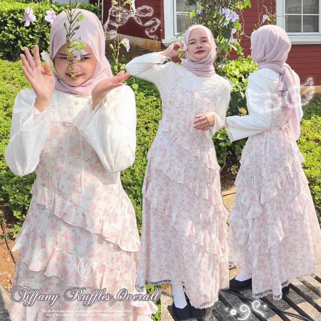 Himeka Vintage - Tiffany Overalls (ลายพิเศษ) - (ปรึกษาก่อนก่อนซื้อ) Coquette Cottagecore ...