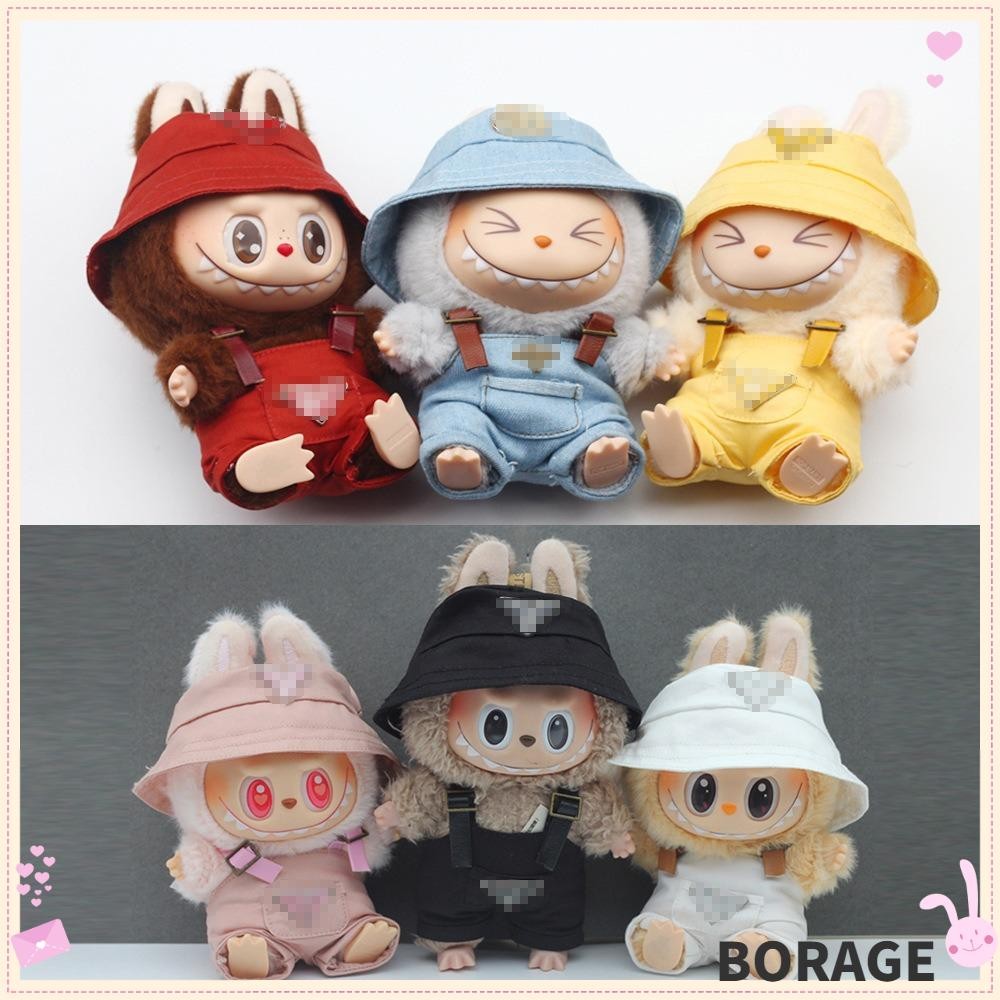 BORAG ตุ๊กตา Rompers, 17 ซม. Labubu เปลี่ยน Labubu สายรัดกางเกง, หลายสไตล์ DIY Labubu หมวกชาว ...