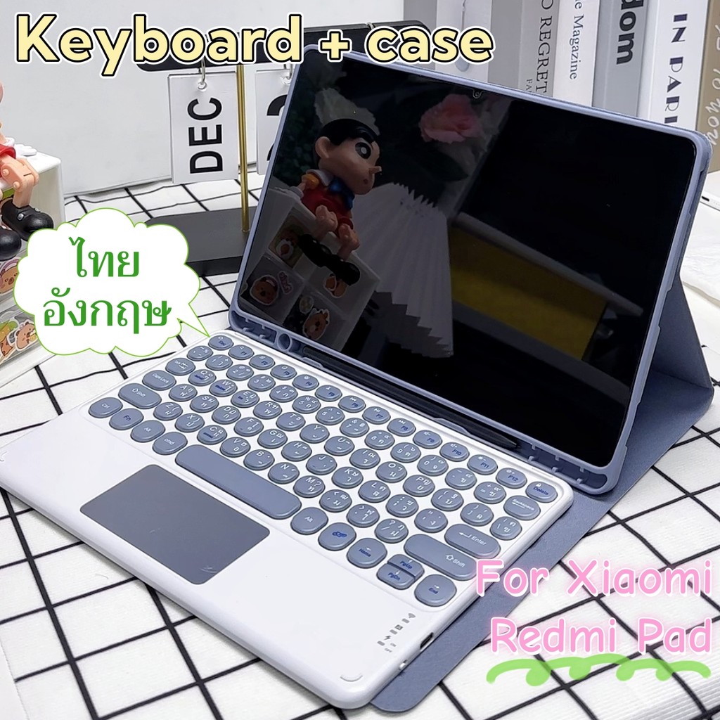 เคสคีย์บอร์ด Redmi Pad 2/SE11/Pad Pro 12.1 Xiaomi 6S Pro12.4 Xiaomi Pad ...