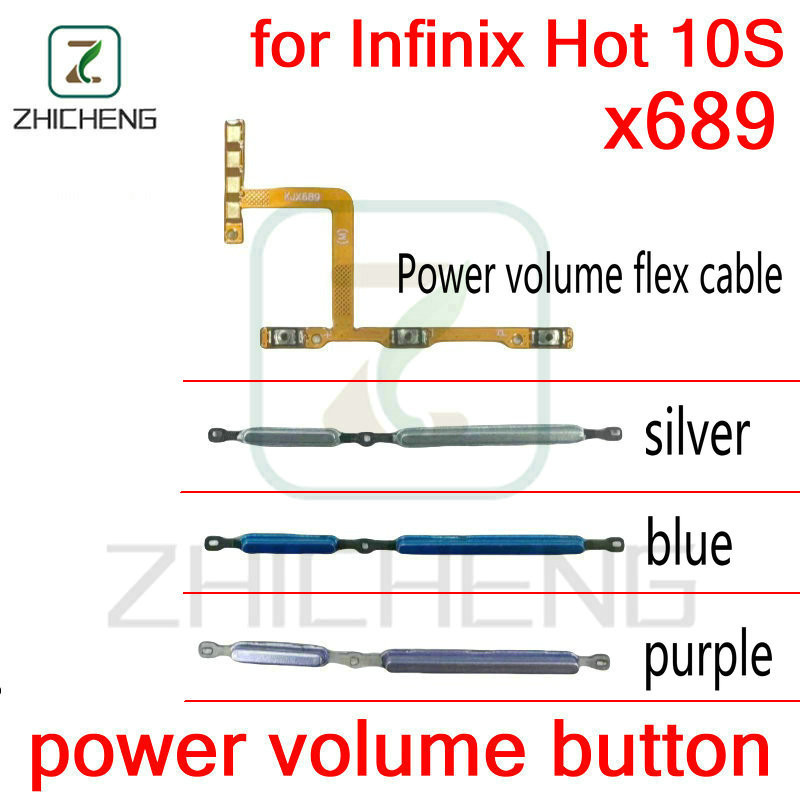 สําหรับ Infinix Hot 10S X689 เปิดปิดปุ่ม Volume Switch Connector Flex ...