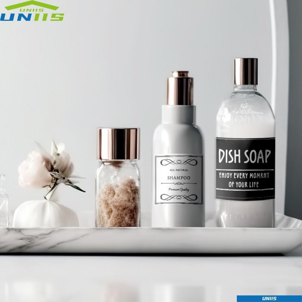 Uniis สติ๊กเกอร์เครื่องหมายขวดรีฟิล 6 ชิ้น, แท็กการจําแนกประเภท PVC กันน้ํา, ป้ายจัดเก็บโถ ...
