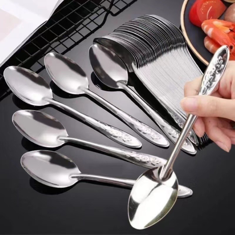 ZJ HOME🥄ช้อน ช้อนชา สแตนเลส ขนาด 14 ซม. 1PCS,8PCS | Shopee Thailand