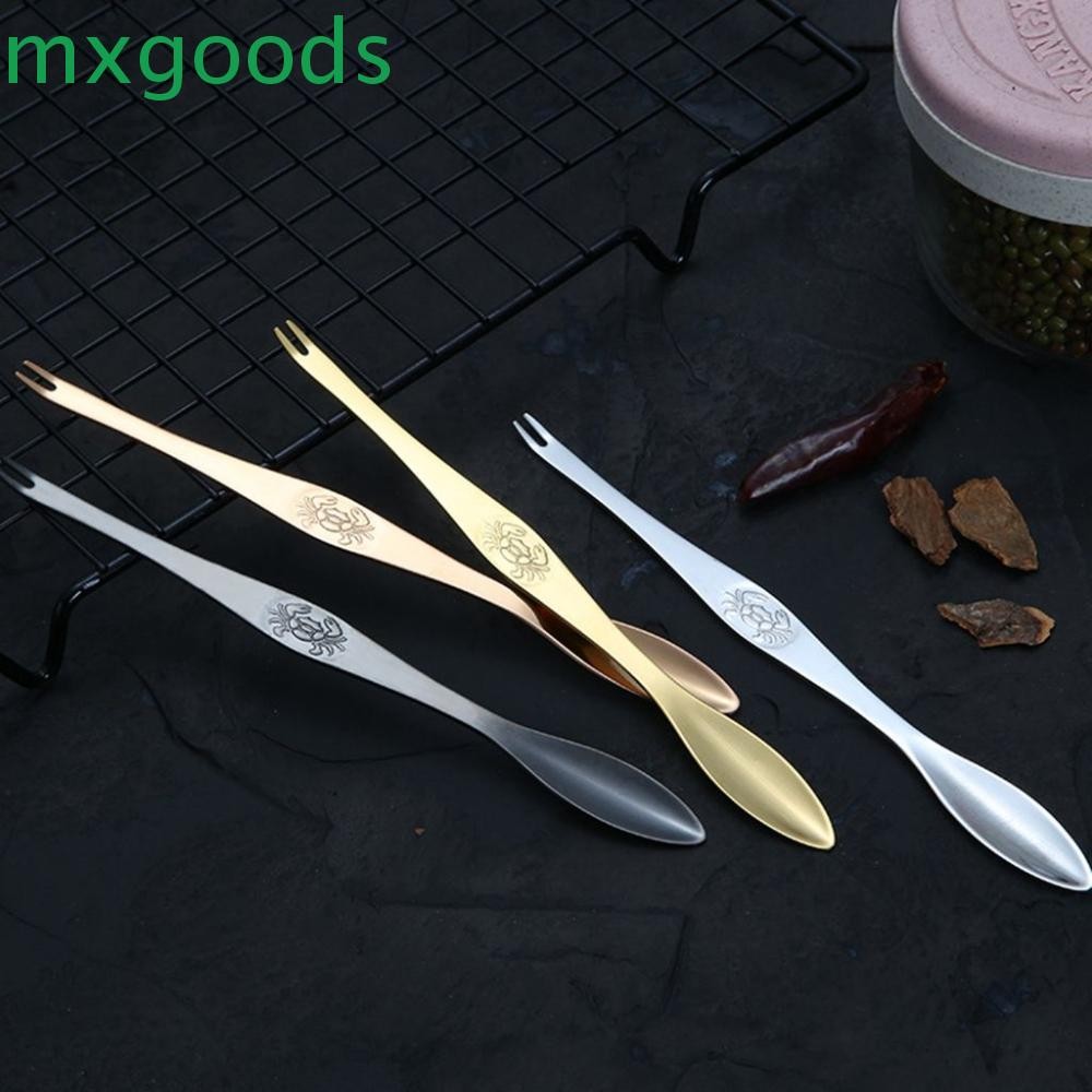 Mxgoods อุปกรณ์อาหารทะเล304สแตนเลสบางสองหัว1ชิ้นสร้างสรรค์หรูหราปูหยิบเครื่องมือ | Shopee Thailand