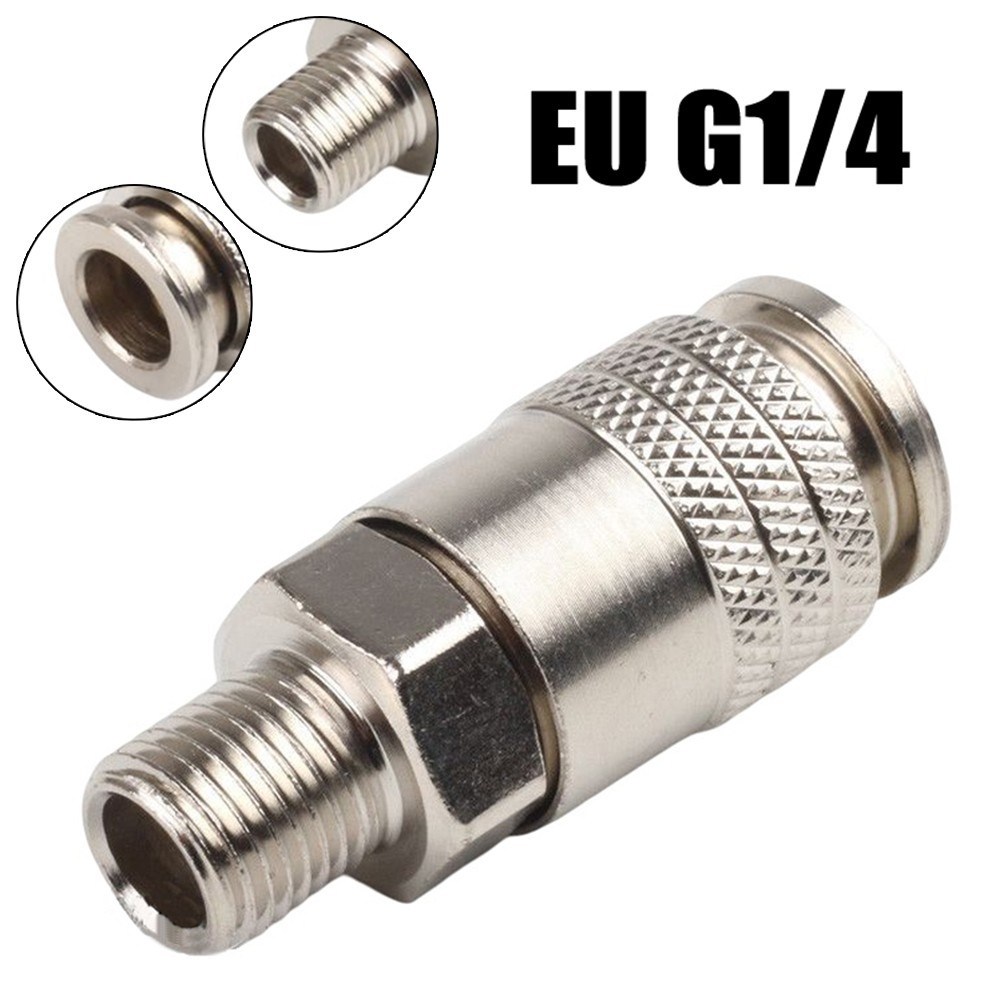 G1/4 ชายเกลียวนิวเมติกข้อต่อ EU มาตรฐาน Quick Connector สําหรับ ...