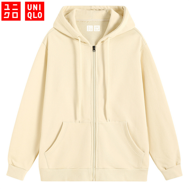 Ready Stock！M-4XL UNIQLO เสื้อคลุมด้วยผ้า ไซส์ใหญ่ แฟชั่น ผู้หญิง แขนยาว เสื้อฮู้ด เสื้อกันหนาว ...