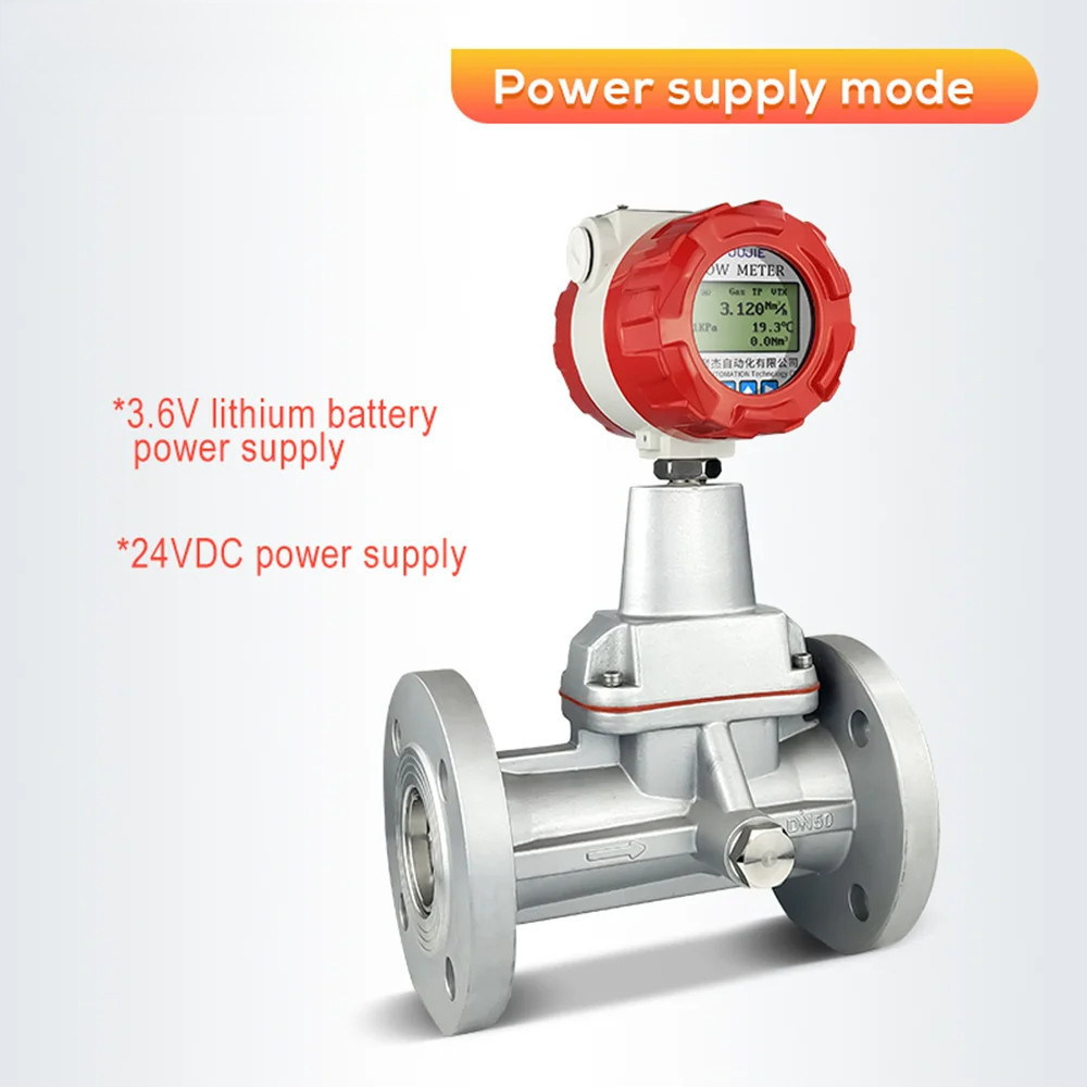 Digital Gas Flow Meter Biogas Flowmeter Precession Vortex Flowmeter DN25 DN50 Natural Gas ...