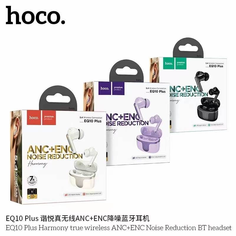Hoco EQ10 Plus หูฟังบลูทูธ TWS ตัดเสียงรบกวนอัจฉริยะ ANC + ENC ไมค์ ...