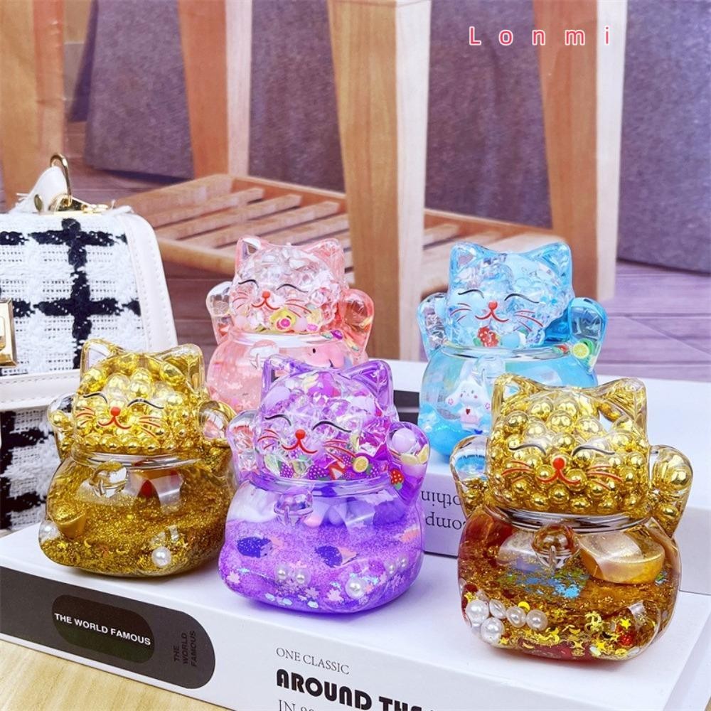 Lonmi เครื่องประดับขนาดเล็ก, Lucky Cat Maneki Neko Miniature Craft ตก ...