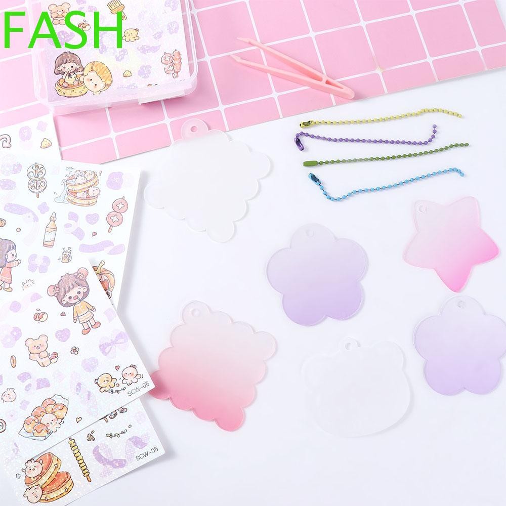 Fash DIY พวงกุญแจตกแต่งปาร์ตี้วัสดุแพคเกจงานฝีมือ DIY ของขวัญถาด Goo ...