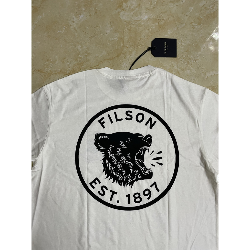 Filson filson ranger graphic เสื้อยืดผู้ชายแขนสั้นเสื้อผ้ากลางแจ้ง ...