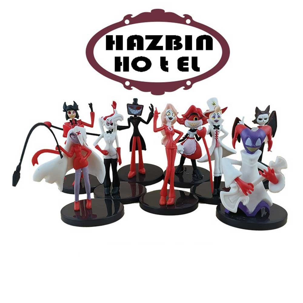 9pc Hazbin Hotel Action Figures Toys Garage Kits Toy figurines For Kids ...