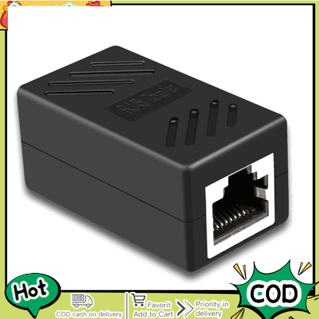 Rj45 Ethernet Network Connector Double Head ตรงสาย LAN CAT 5 5E 6 6A ...