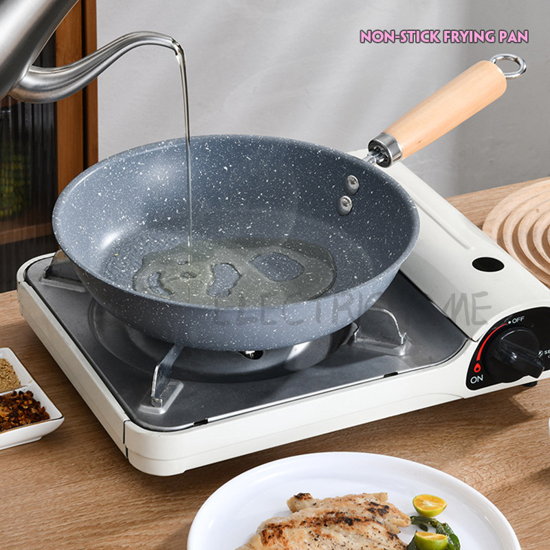 กระทะ กระทะเคลือบหินอ่อน 25-29cm 3ขนาด หลากสี ใช้ได้กับเตาทุกประเภท ไม่ติดกระทะไม่เคลือบสาร ...