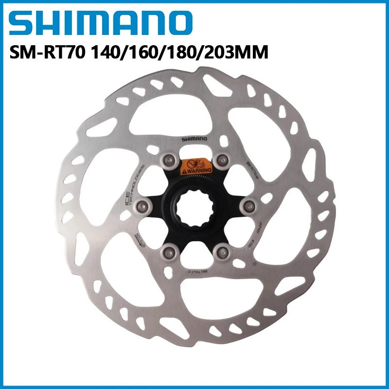 เบรกโรเตอร์ SHIMANO RT70 Center Lock Disc SM RT70 ขนาด 140 มม., 160 มม. ...
