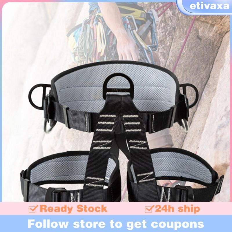 [Etivaxa] เข็มขัดปีนเขา สายรัดตัว แบบProfessional Half Body Belt สำหรับ ...