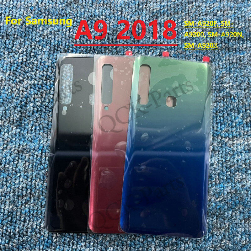 สําหรับ Samsung Galaxy A9 2018 A920 ฝาหลังแบตเตอรี่กระจกด้านหลังประตูกรณีอะไหล่ | Shopee Thailand