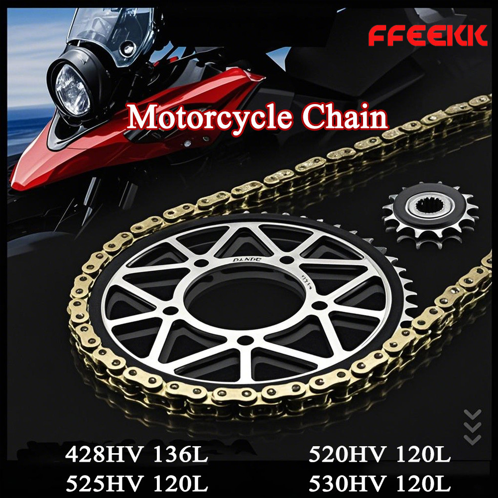 Universal รถจักรยานยนต์โซ่ซีลน้ำมัน DID O-Ring 520 525 530 428 โซ่ 120 136 ลิงค์สำหรับ ATV Quad ...