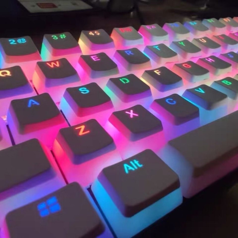 Profile PBT Keycaps 108 Keys Pudding Keycap For Cherry MX Switch ...
