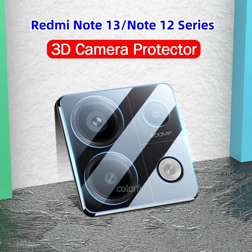 ฟิล์มกระจกกันรอย เลนส์กล้อง เต็มเลนส์ สําหรับ Xiaomi Redmi Note 13 12 Pro Plus 13Pro+ Note12Pro ...