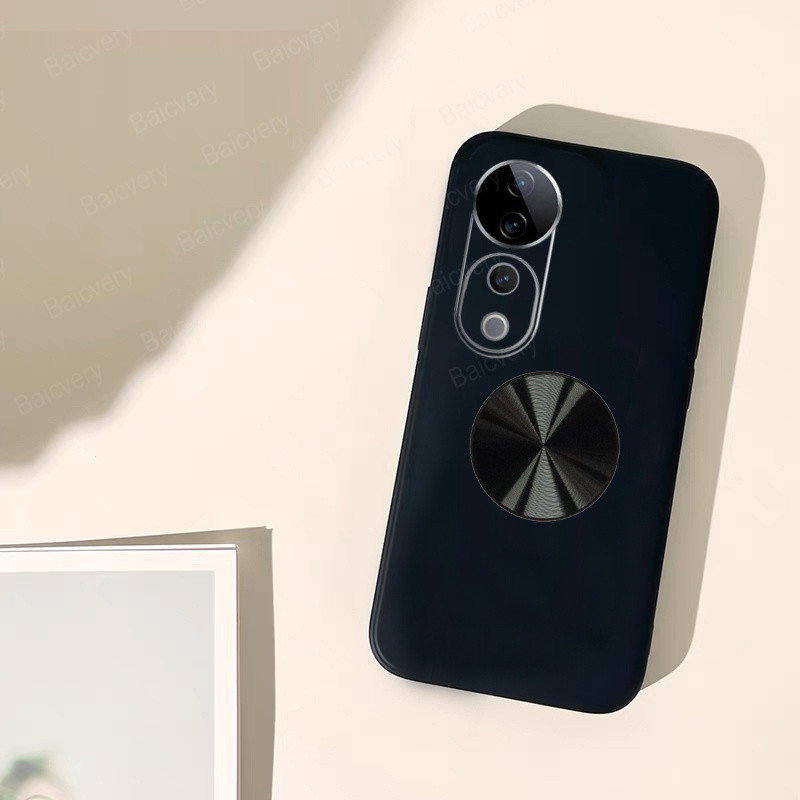 ปลอกสําหรับ VIVO V40 5G V2348 พร้อมที่วางโทรศัพท์นิ้วแม่เหล็กแบบ ...