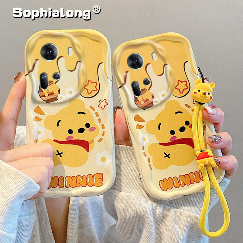 เคสสําหรับ OPPO Reno11 Reno 11 CPH2599 นุ่มน่ารักสตรอเบอร์รี่หมี ...