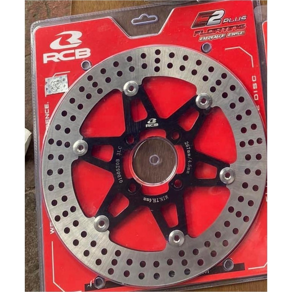 Rcb YAMAHA LC135 / Y15 / Y16 แผ่นเบรกเหล็กลอย [ ด้านหน้า 4HOLE ] 267MM ...