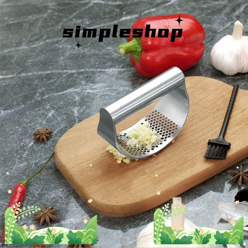 Simple Garlic Press Chopper เครื่องบดสแตนเลส เครื่องมือผักและผลไม้ ...
