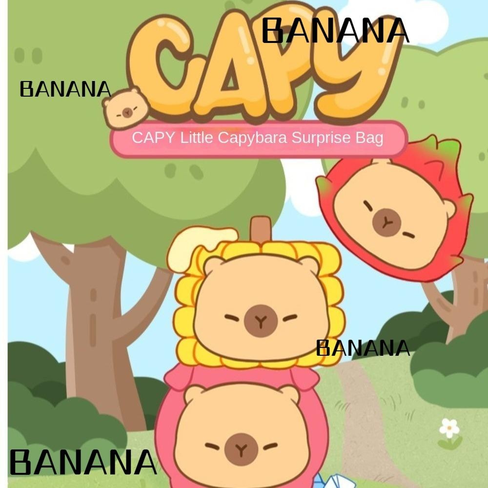 Banana1 Capybara กระเป๋าตาบอด,ตกแต่งรถ Multicolor Capybara ตุ๊กตา ...