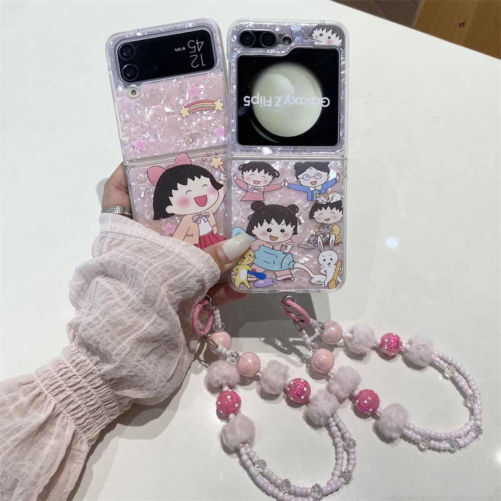 Samsung Galaxy Z Flip6 5G รูปแบบเปลือกหอยน่ารักการ์ตูน Chibi Maru พร้อม ...