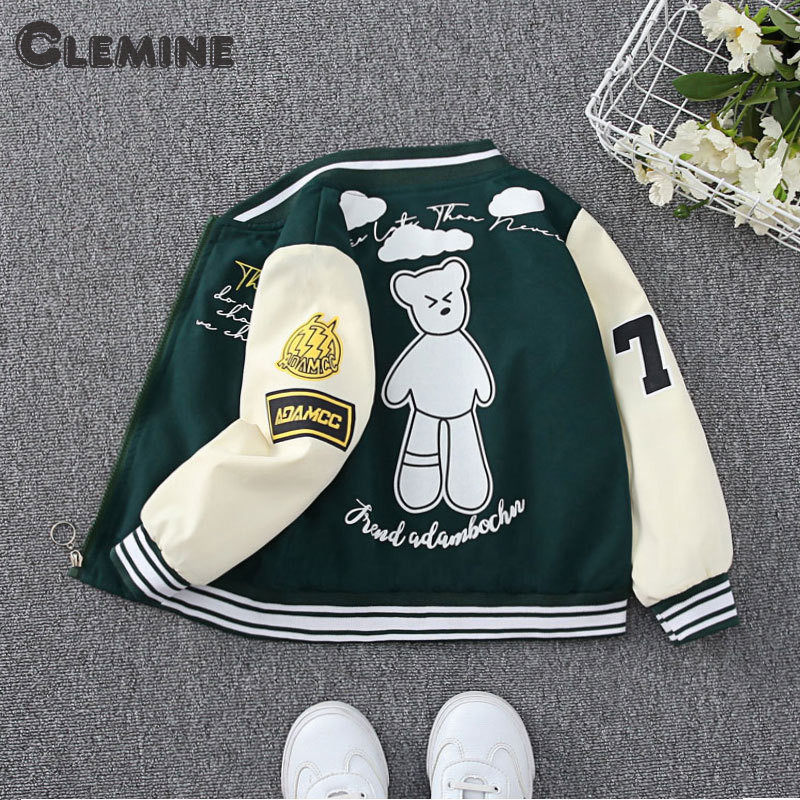 Clemineเคลมีน เสื้อแจ็คเก็ตเด็กผู้ชายลําลองขนาดกลางและขนาดใหญ่เด็กบาง ...