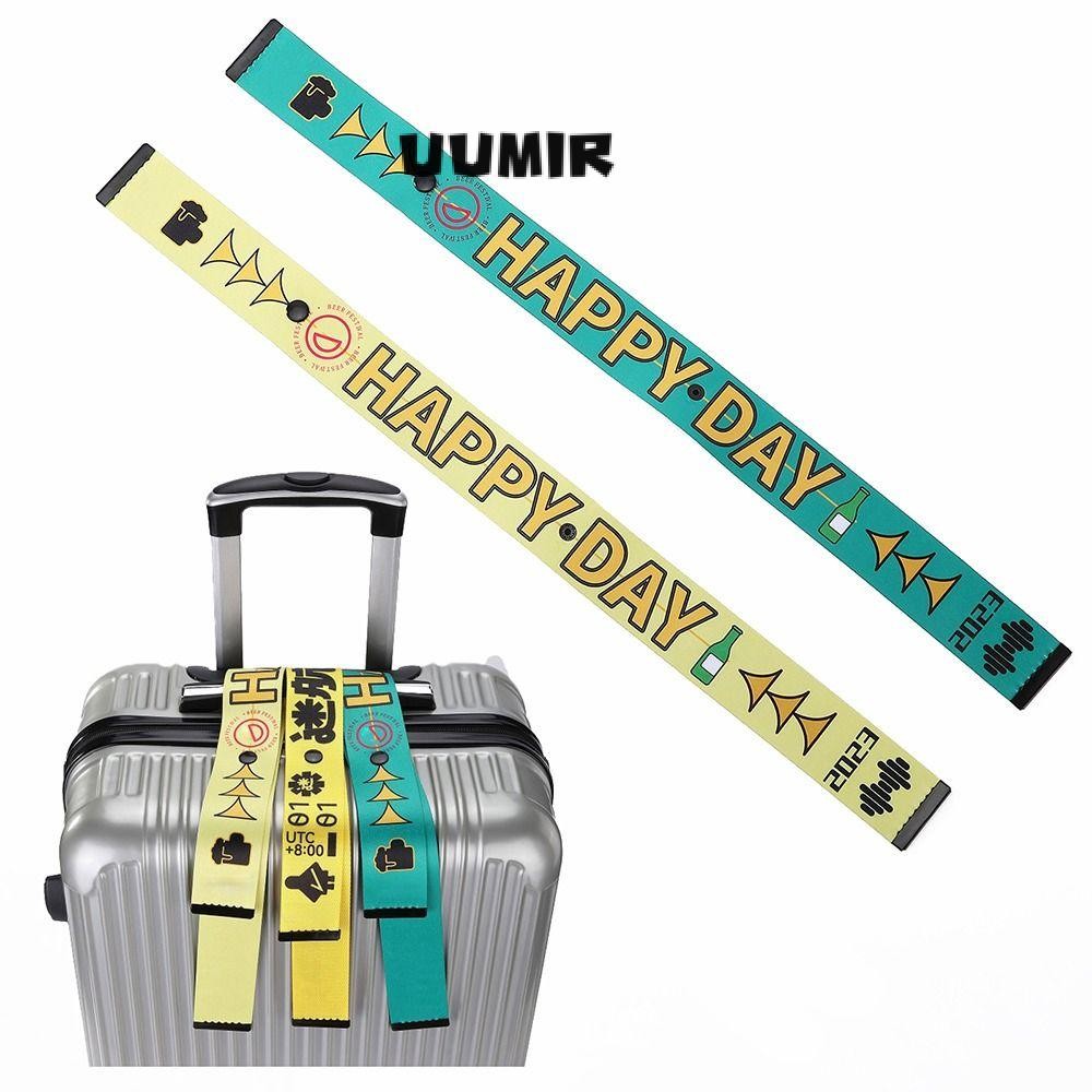 UUMIR แท็กกระเป๋าเดินทาง, หลากสี Dacron Travel Webbing, แท็กเครื่องหมาย ...