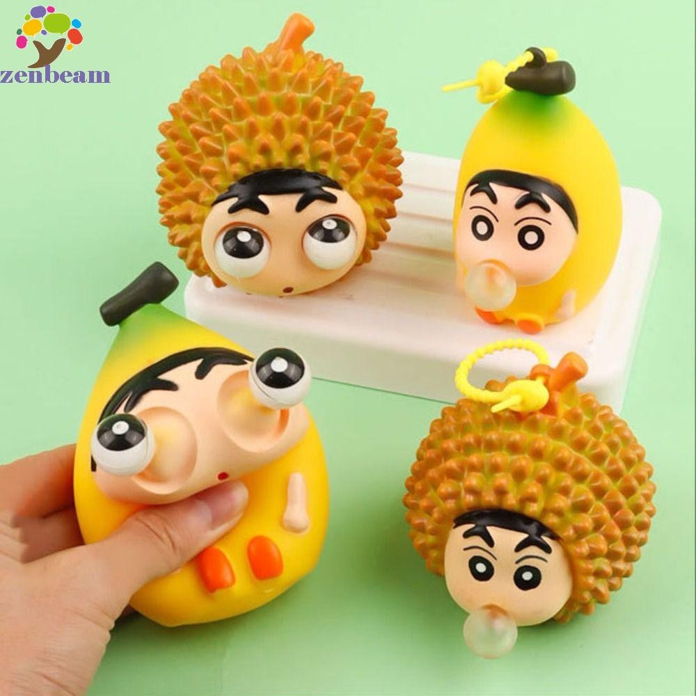 Zenbeam Banana Crayon Shin-chan ของเล่นบีบ, Spit Bubble Eyeball Burst ...