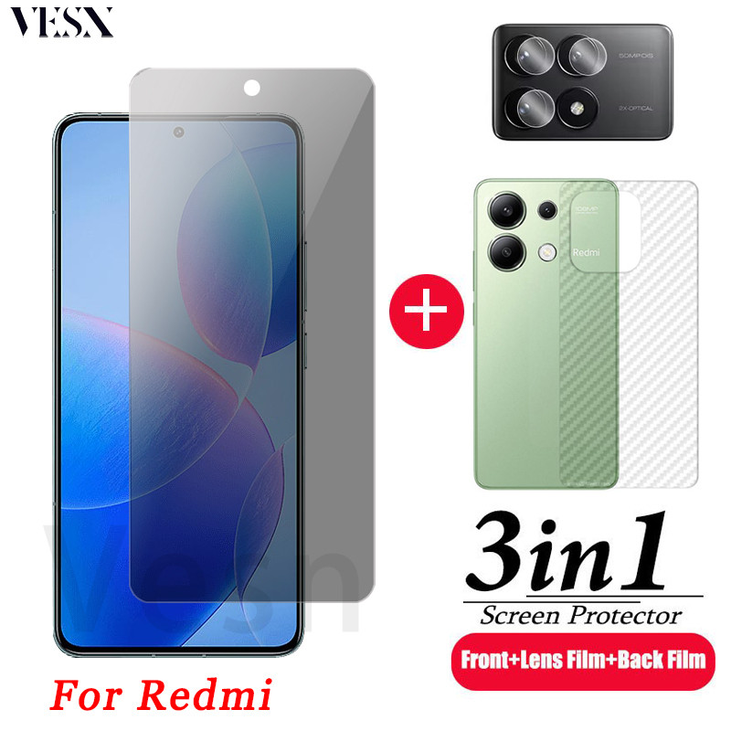 ฟิล์มกระจก ฟิล์มกันเสือก กันมอง Redmi K70 K70E K60 K60E K50 Ultra K40 Gaming K40s Pro+ Plus 4G ...