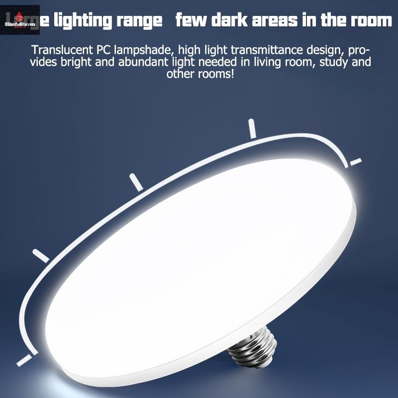 Cod หลอดไฟ Led โคมไฟ Led Super Bright 12W 15W 20W 30W 50W 220V UFO ไฟ ...