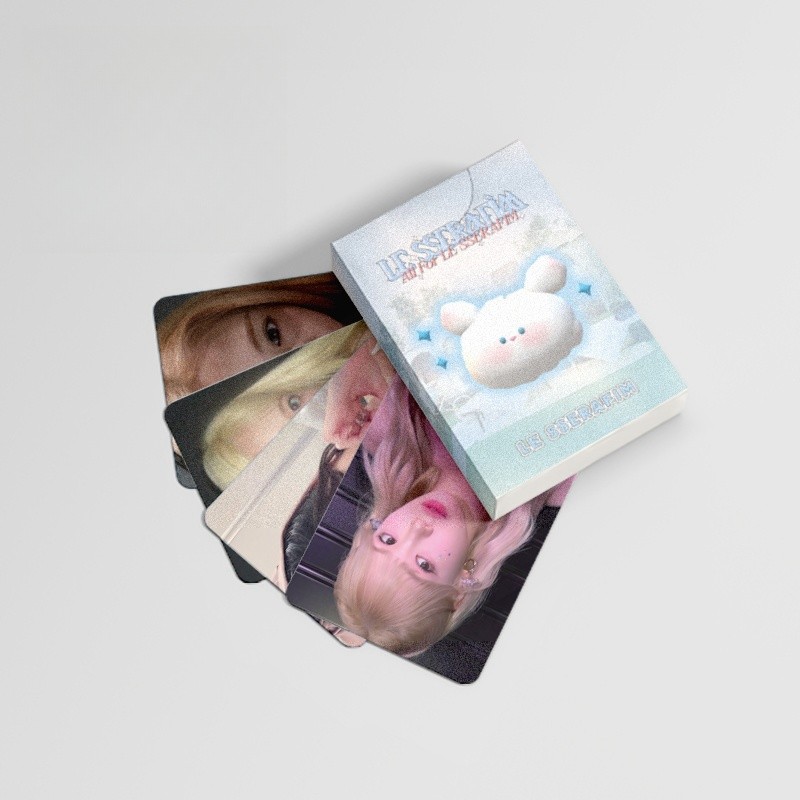 50-55pcs LE SSERAFIM Laser HOLOGRAPHIC LOMO Cards Sakura CHAEWON YUNJIN ...