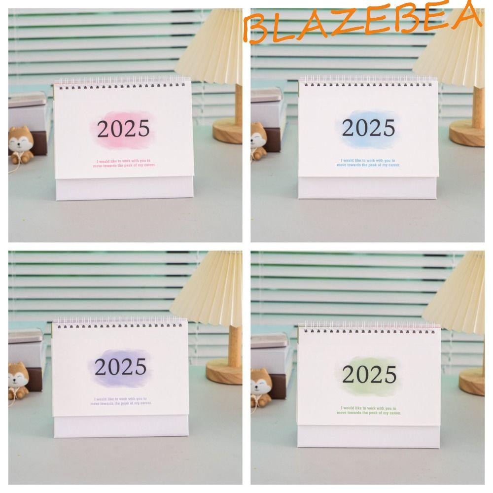 Blazebea 2025 ปฏิทินตั้งโต๊ะ กระดาษหนา Creative Mini Desktop Calendar To Do List Protable สไตล์ ...