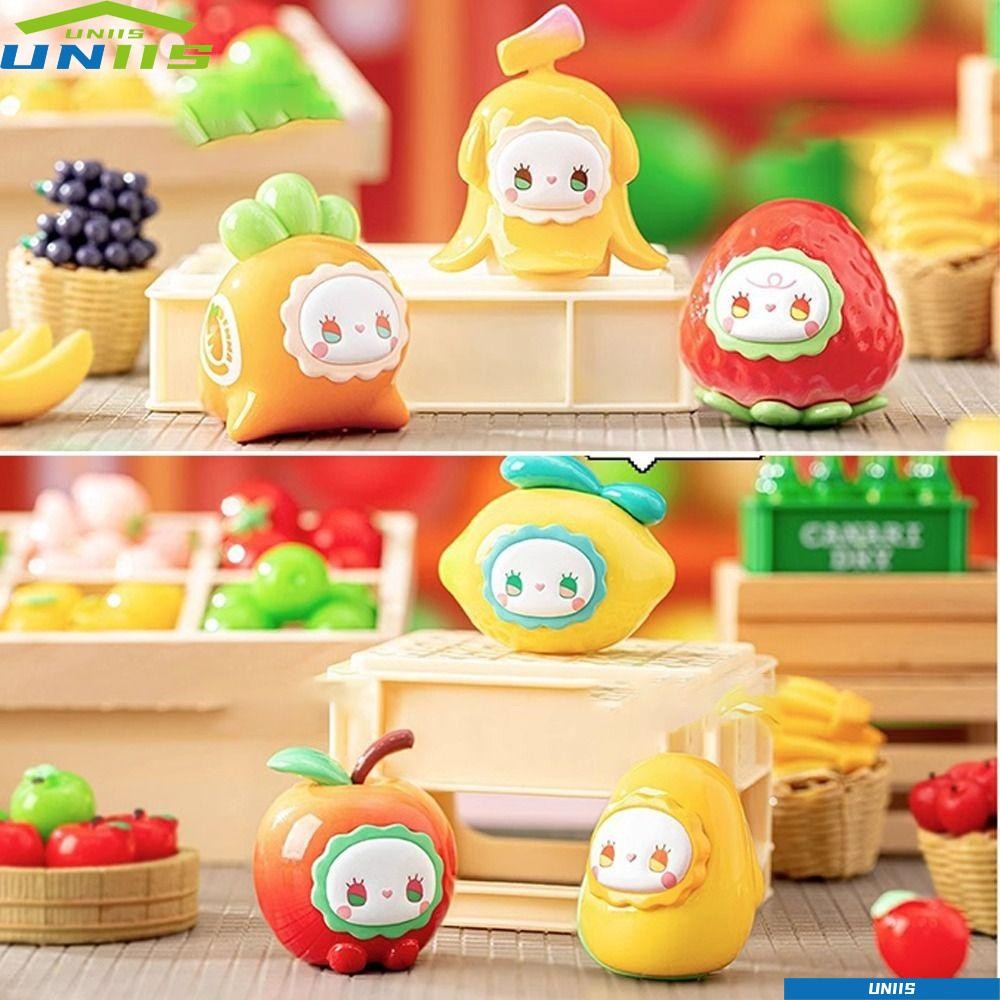 กล่อง UNIIS, โมเดลผลไม้ Secret Forest Blind Bag, ของขวัญ EMMA ตุ๊กตาน่ารัก Lucky Egg Series Box ...