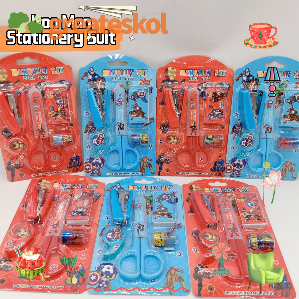 GREATESKOL กล่องของขวัญเครื่องเขียน, McQueen Labubu Spider-Man Unicorn ...