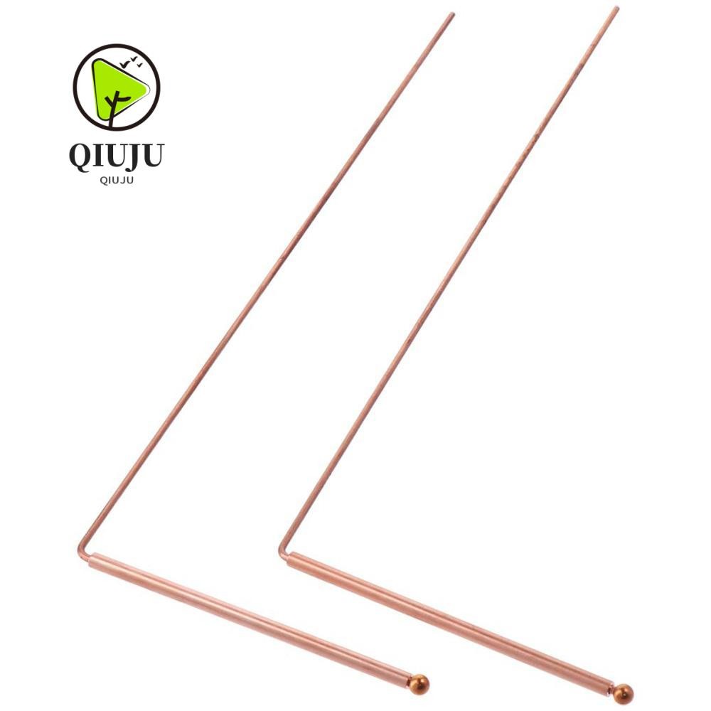 อุปกรณ์ผี QIJU 2 ชิ้น, ทองแดงบริสุทธิ์ 99.9% ทองแดง Dowsing rods ...