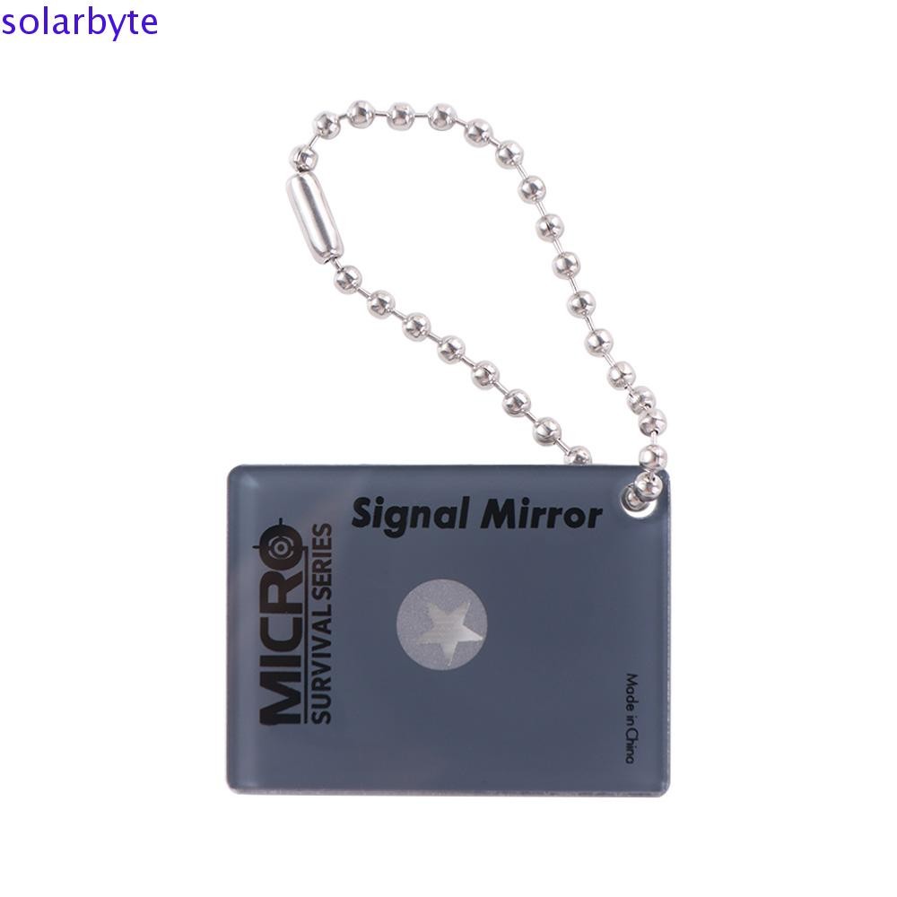 Solarbyte กระจกกู้ภัย สัญญาณสะท้อนแสงกลางแจ้ง อุปกรณ์เสริมผจญภัย-multifunctional สำหรับการพาย ...