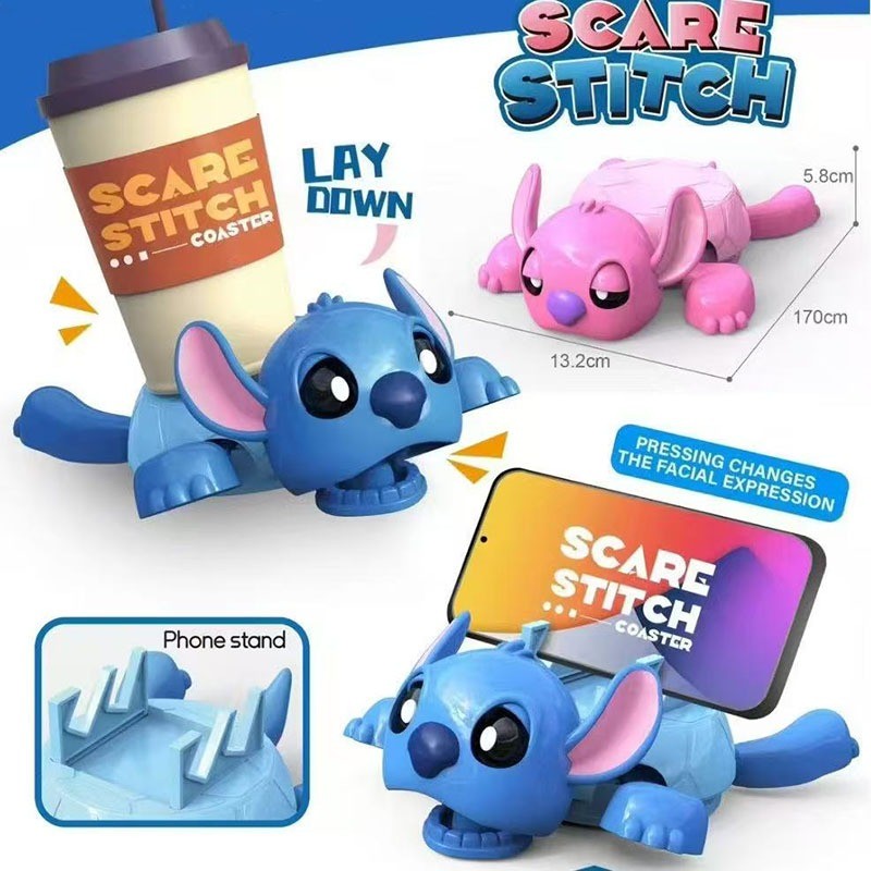 ZJ HOME🚀ประเทศไทย🚀 ที่รองแก้วลายเต่าทะเลสุดน่ารัก ที่วางโทรศัพท์มือถือ พิมพ์ลาย 3 มิติ ที่เปิดตา ...