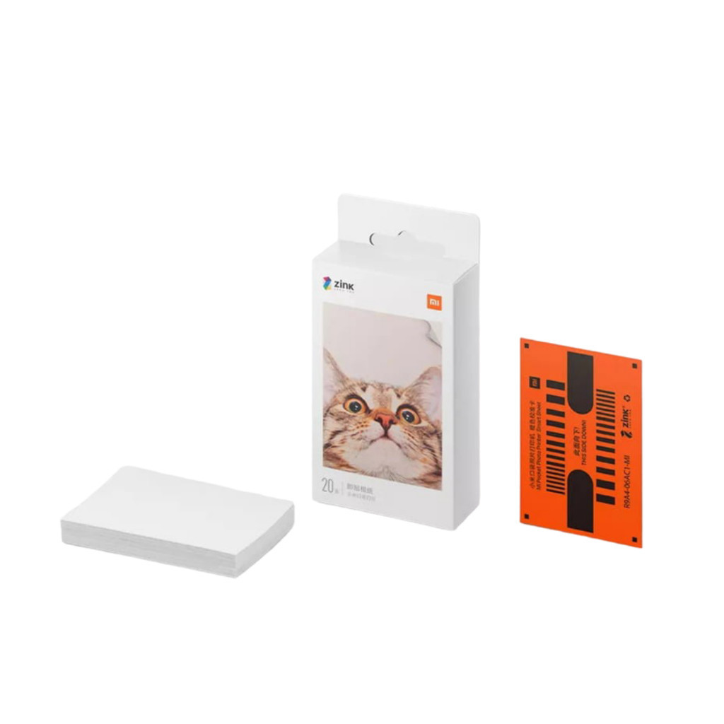 Xiaomi กระดาษปริ้น Photo Printer Paper 3x2" 20pcs กระดาษภาพถ่าย Zink ...