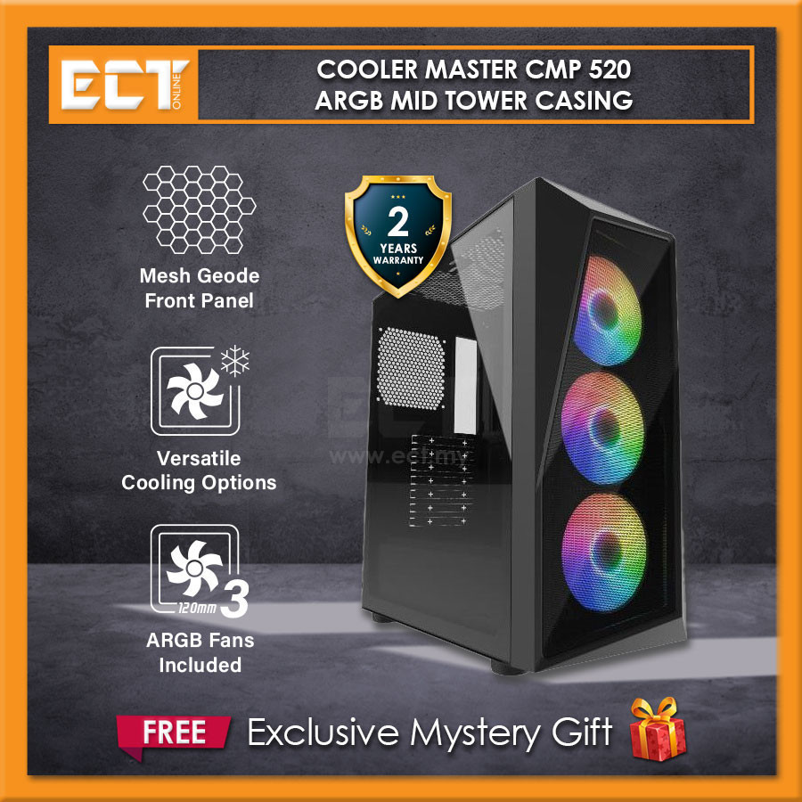 เคส Cooler Master CMP 520 ARGB Mid Tower | Shopee Thailand