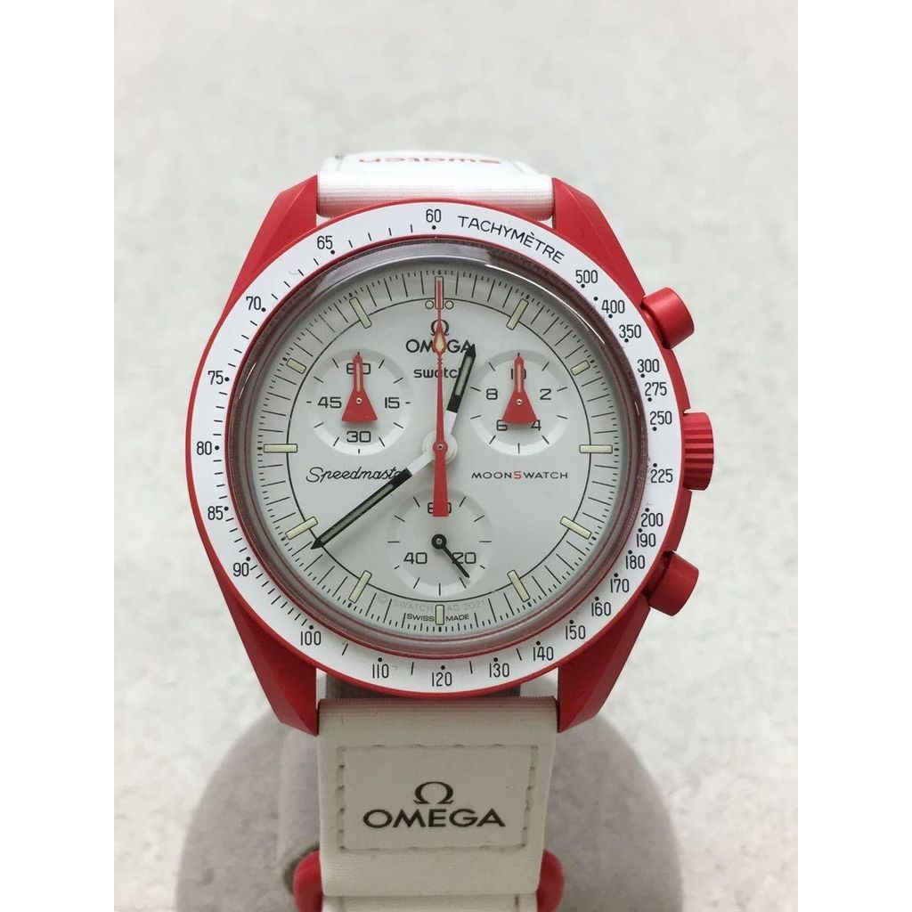 OMEGA Wrist Watch Swatch Mars Men's White Direct from Japan Secondhand ...