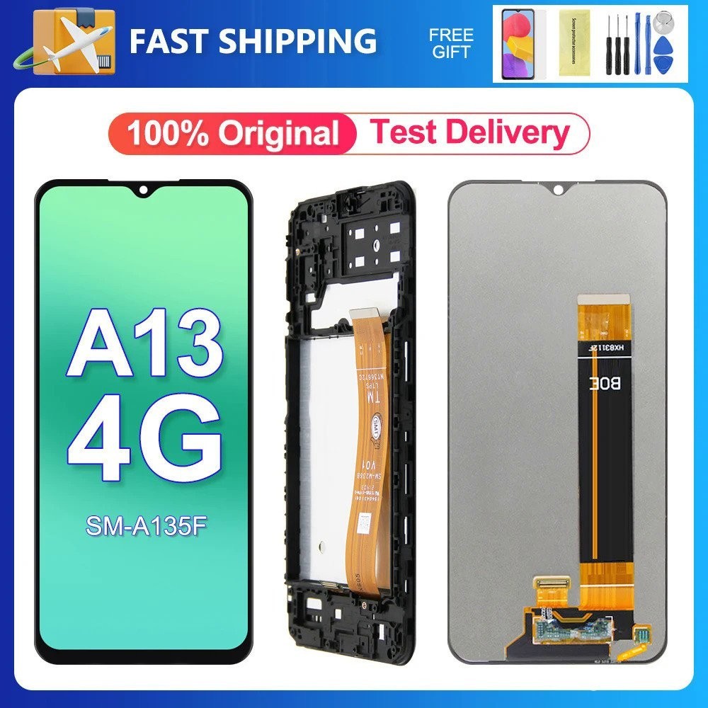 [Spot] 6.6 "ดั้งเดิม Samsung Galaxy A13 4G จอ LCD หน้าจอสัมผัสอุปกรณ์ ...