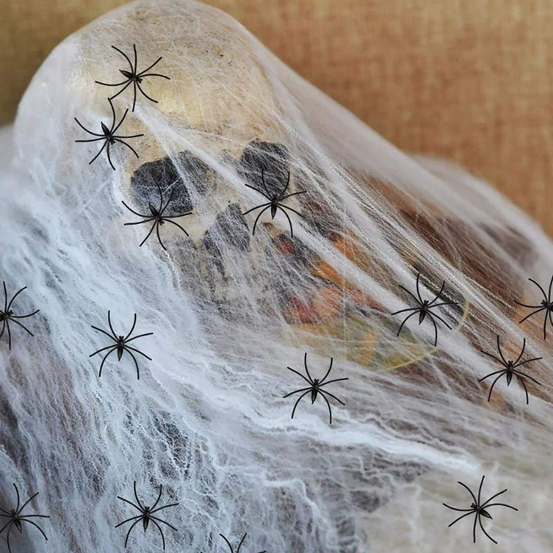 1 PC Spider Webs ตกแต่งฮาโลวีน Super ยืด DIY Mega Cobwebs Webbing ...