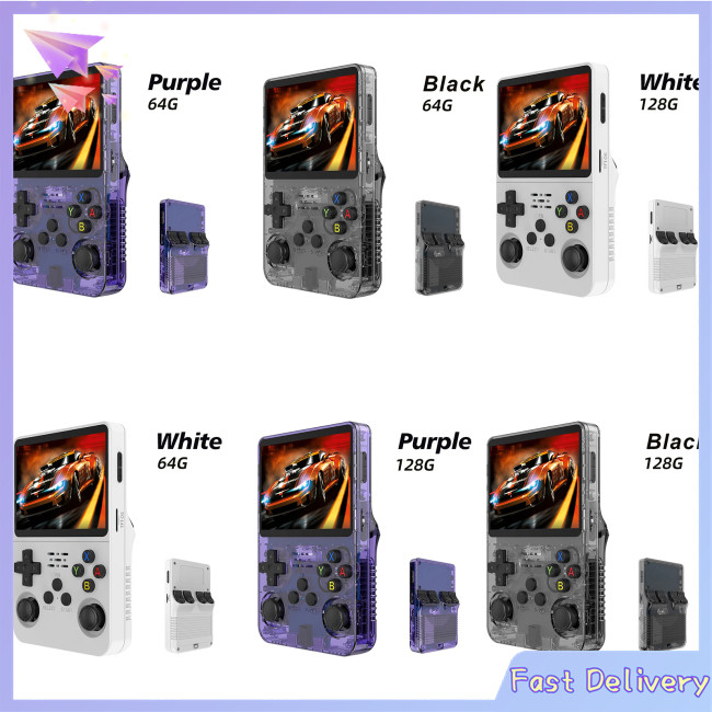 COD R36s คอนโซลเกมมือถือย้อนยุค 3.5 นิ้วหน้าจอ IPS 3500mAh แบตเตอรี่แบบ ...