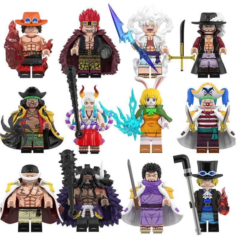 เข้ากันได้กับ Lego One Piece Building Block Minifigure Nika Luffy Zoro ...